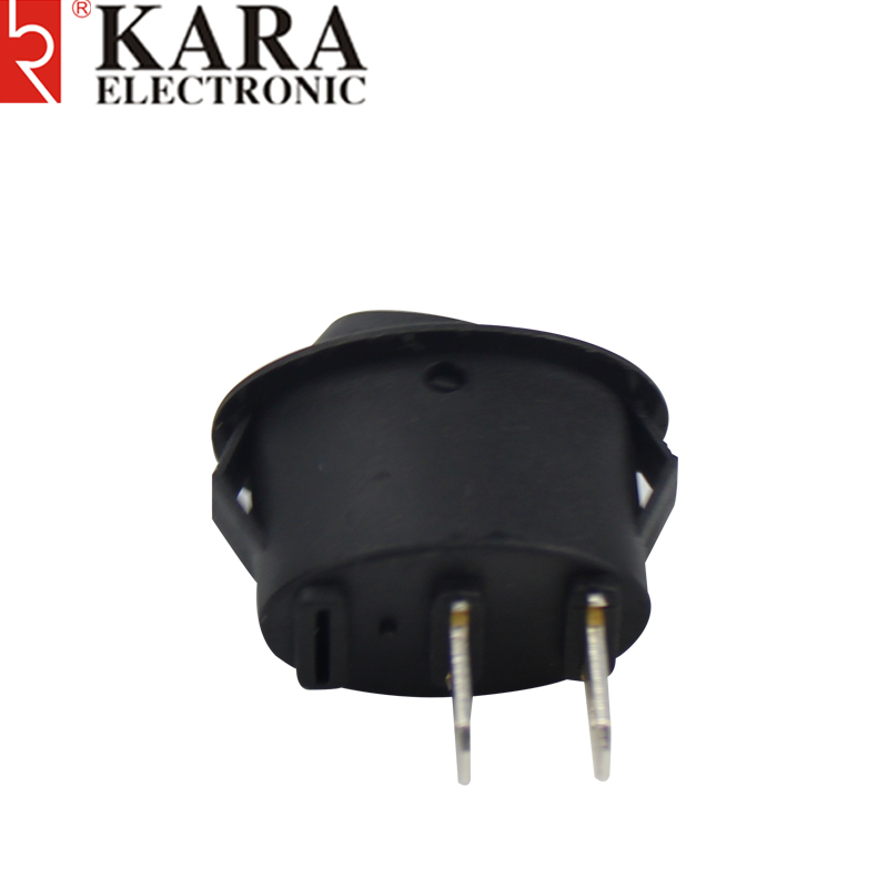 Rocker oval switch black rocker switch KCD1 elliptical gray switch